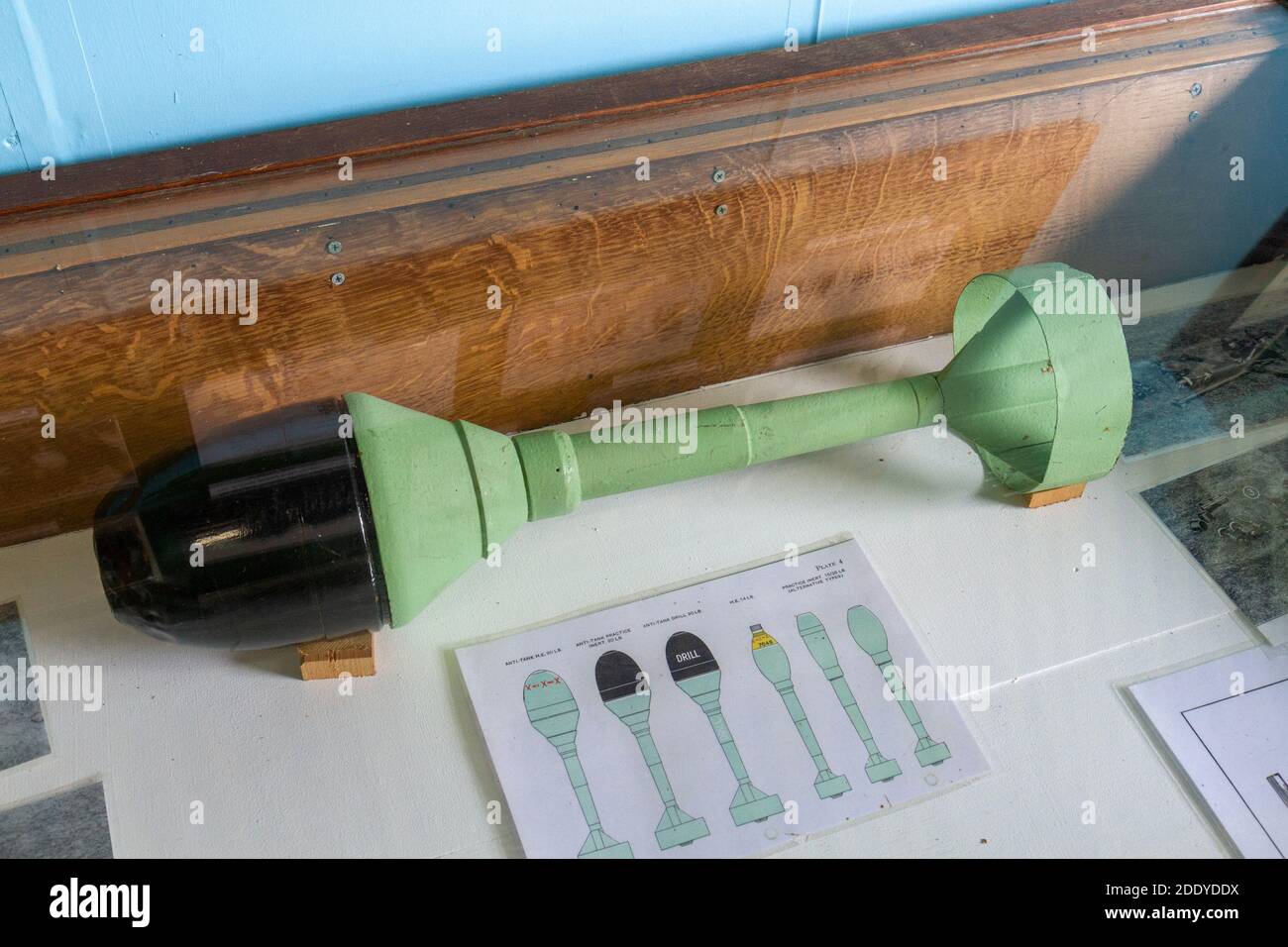 A British anti-tank practice/inert/training bomb, Thorpe Camp Visitor ...