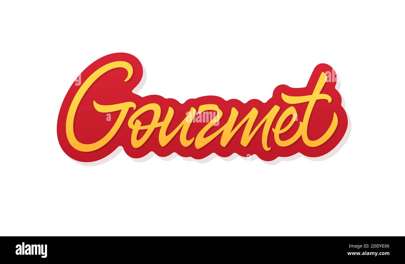 Gourmet vector lettering Stock Vector Image & Art - Alamy