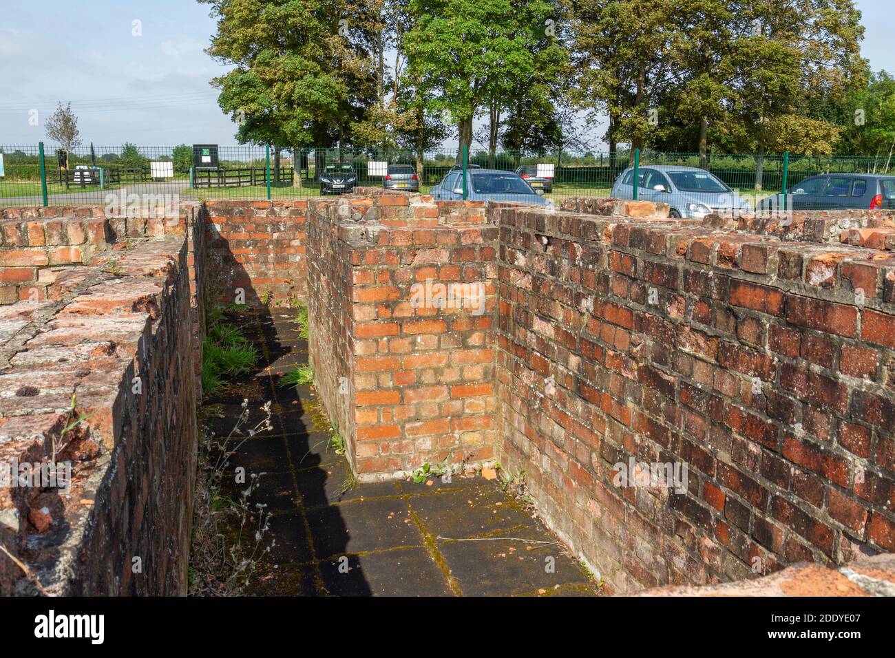 Inside a WWII airfield blast shelter in the grounds of Thorpe Camp ...