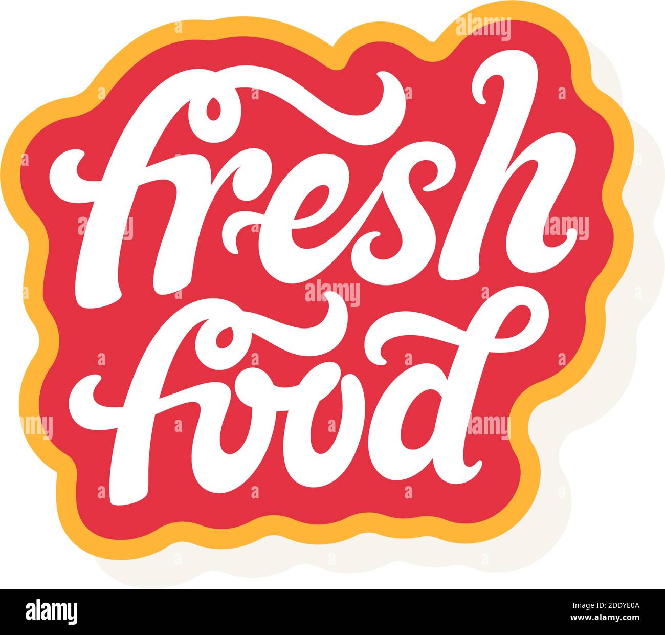 Fresh Food vector lettering Stock Vector Image & Art - Alamy