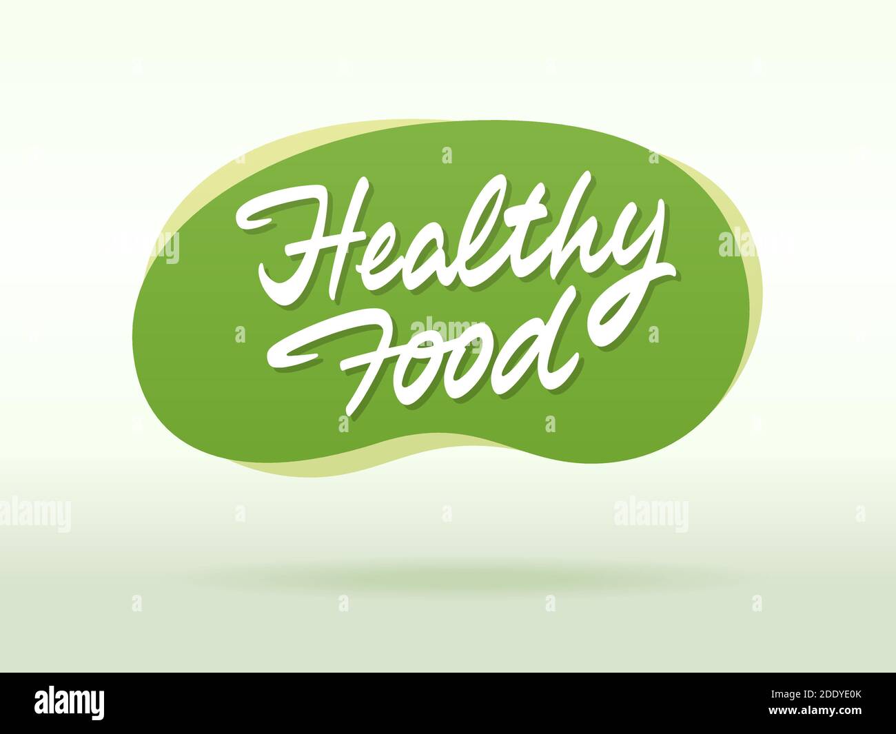 Healthy Food vector lettering Stock Vector Image & Art - Alamy