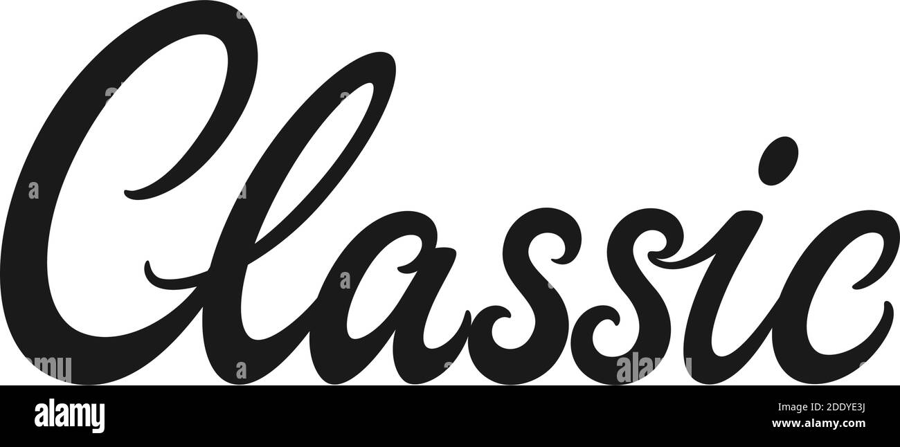 Classic vector lettering Stock Vector Image & Art - Alamy