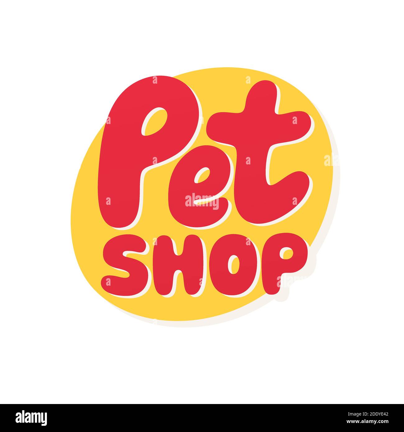 Pet shop vector lettering Stock Vector Image & Art - Alamy