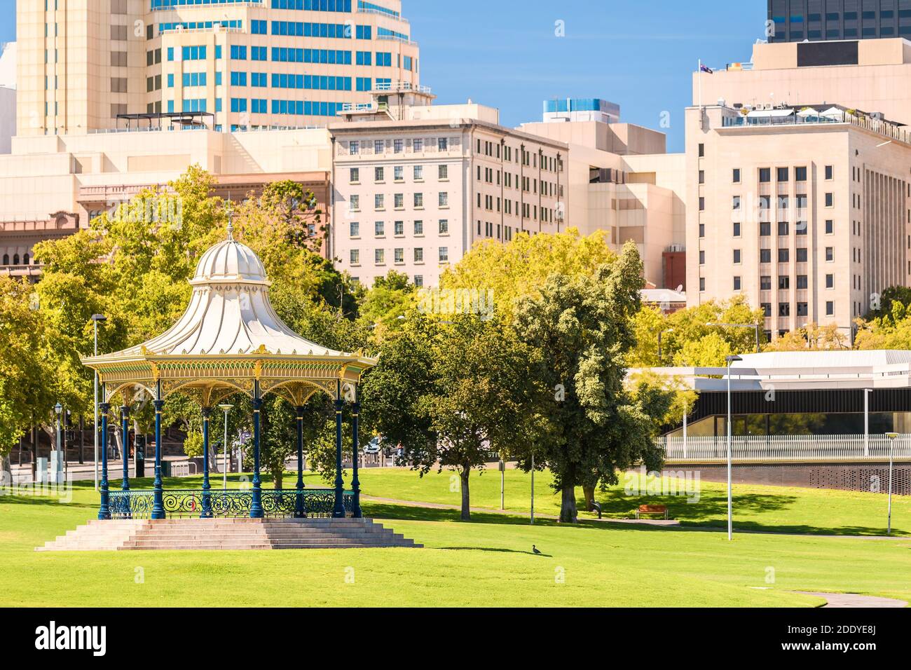 Adelaide city rotunda at Elder Park on a bright day Stock Photo - Alamy