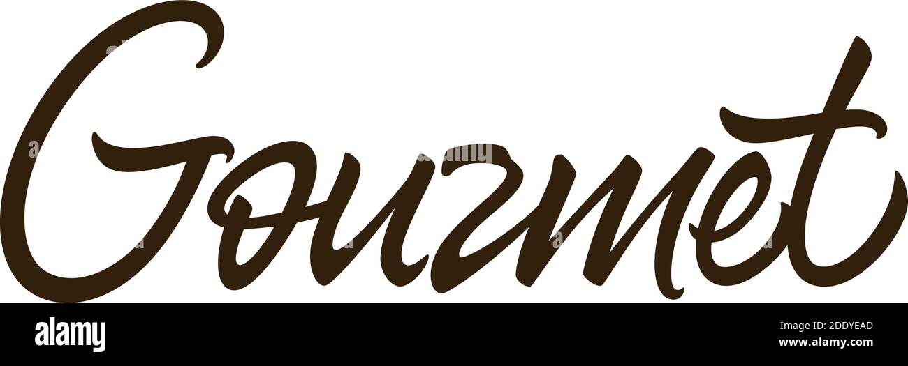 Gourmet vector lettering Stock Vector Image & Art - Alamy