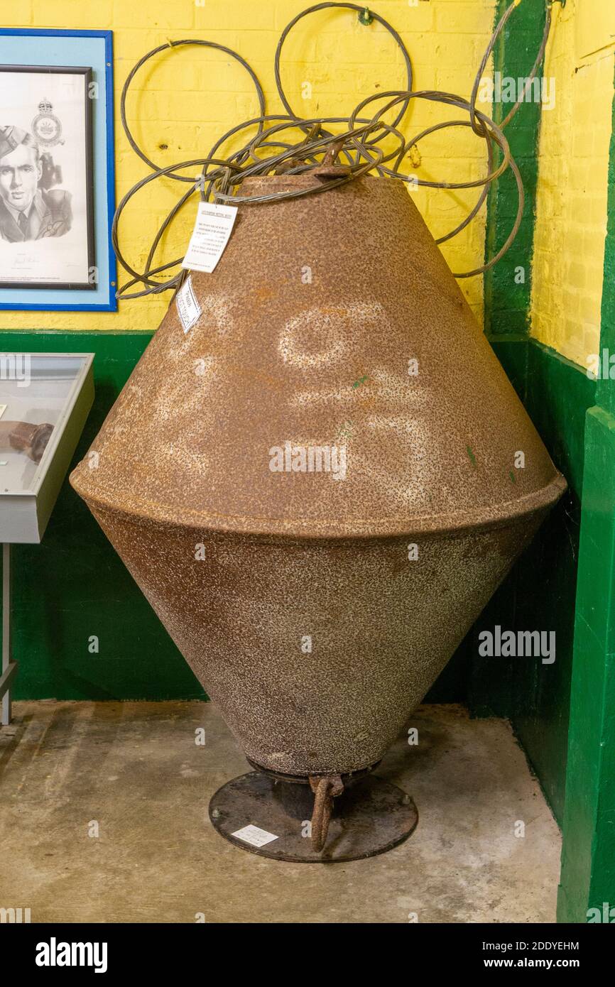 A German anti-torpedo netting buoy used to protect the 'Tirpitz ...