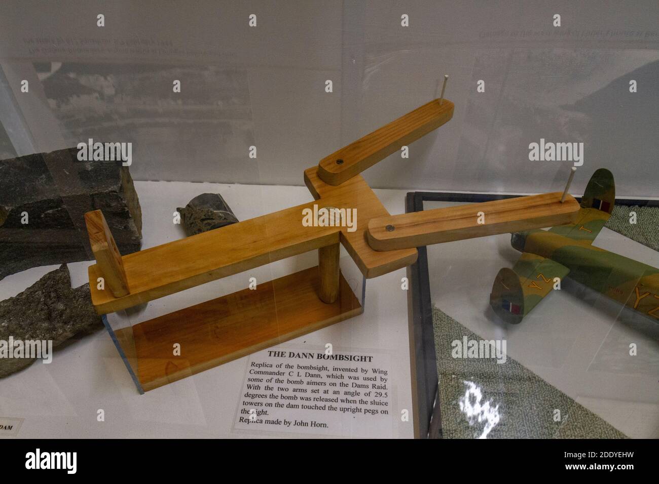 Replica of the Dann bombsight used by bomb aimers on the Dambusters ...
