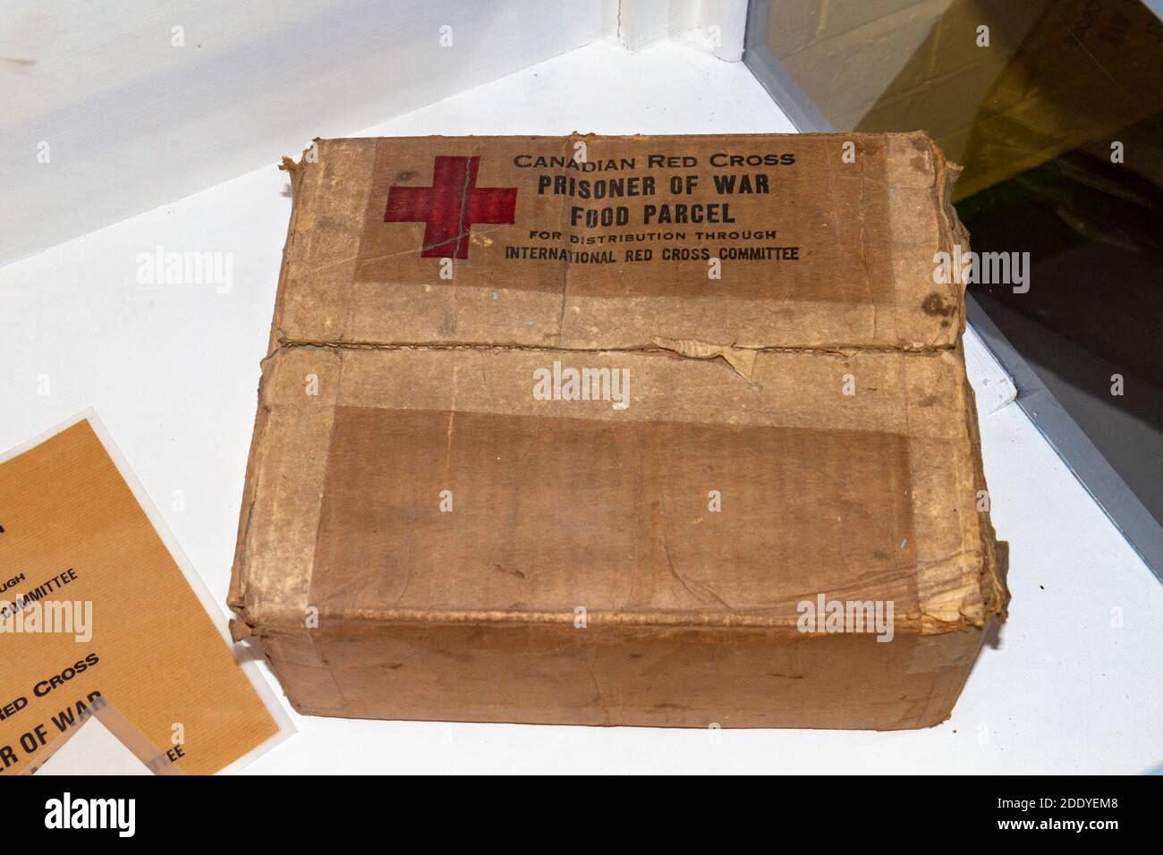 Canadian red Cross food parcel Thorpe Camp Visitor Centre, a WWII Royal ...