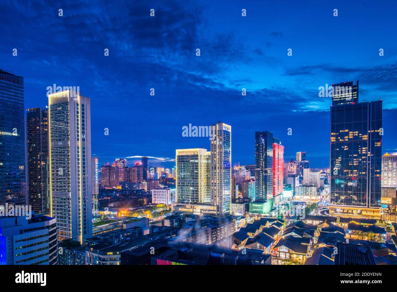 Chengdu in the Pacific at night Stock Photo - Alamy