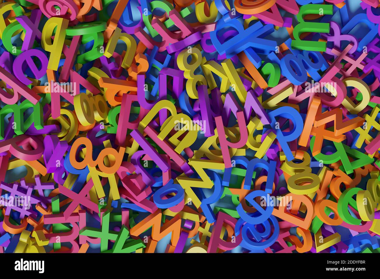 Abecedario 3d hi-res stock photography and images - Alamy