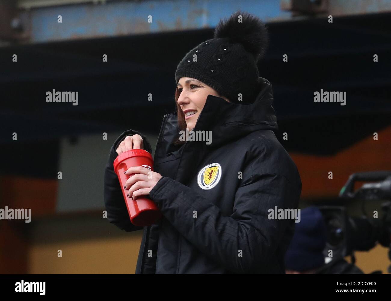 Sky Sports presenter Eilidh Barbour during the Scottish Premiership ...