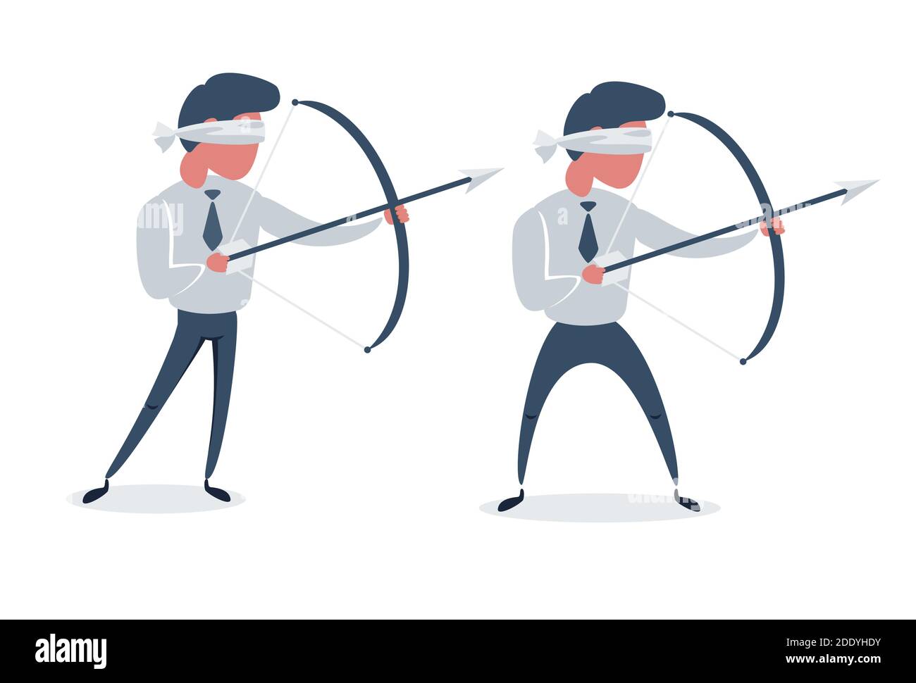 Blindfold cartoon hi-res stock photography and images - Alamy