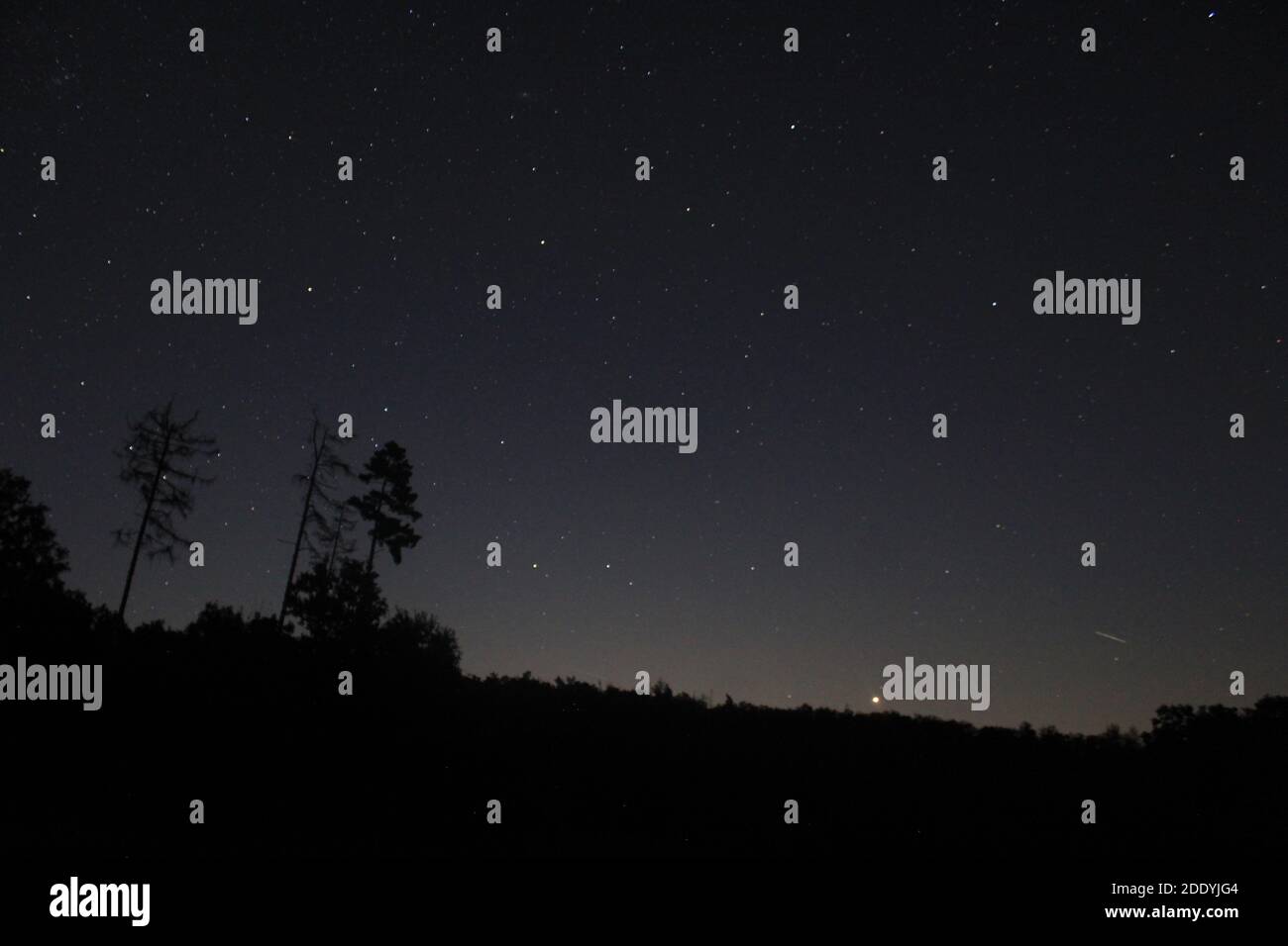 mars rising over nature reserve Stock Photo - Alamy