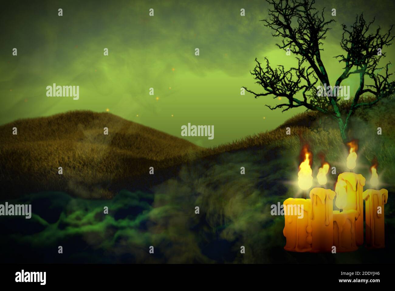 Halloween colorful creepy dark night backdrop - background design ...