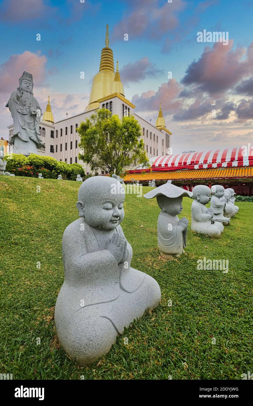 Religious stone figures in the grounds of Kong Meng San Phor Kark See ...
