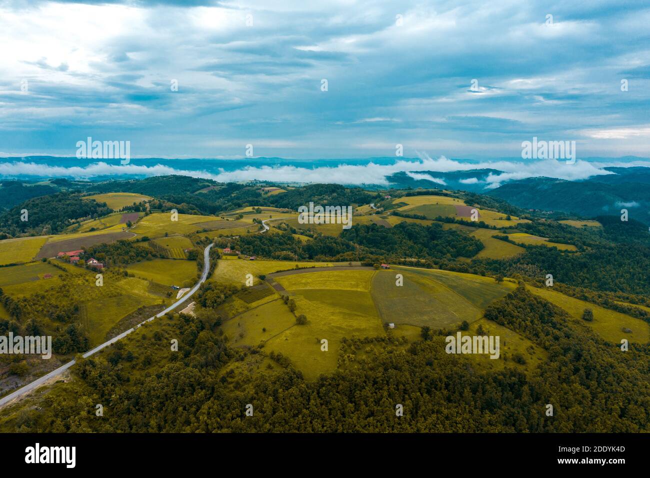 An aerial view of a natural landscape Stock Photo - Alamy