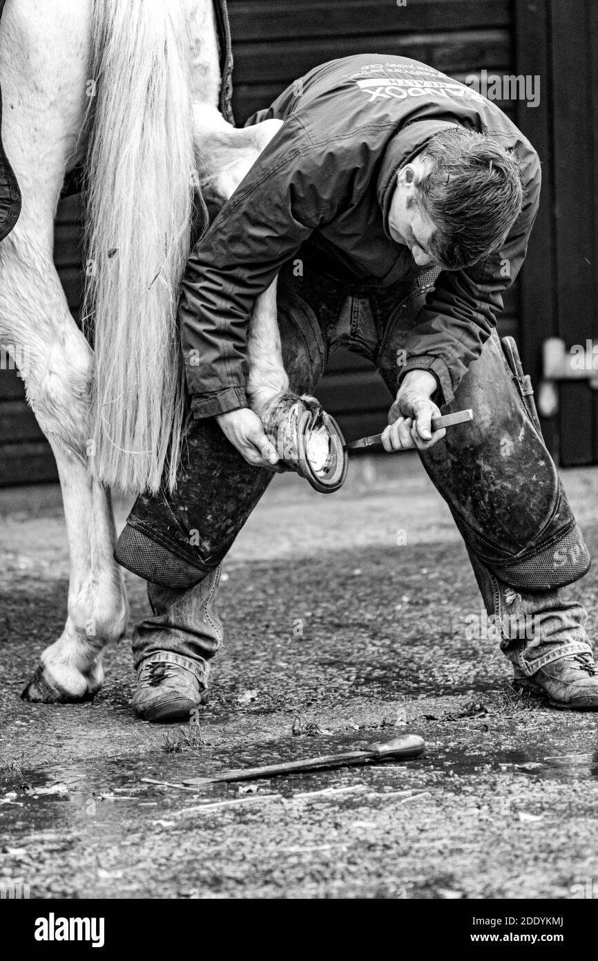 Farrier Black and White Stock Photos & Images - Alamy
