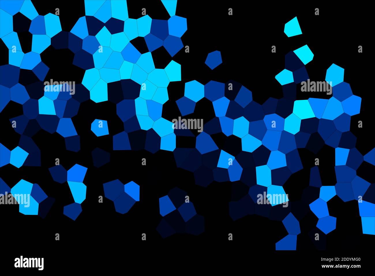 Abstract Blue Neon Glowing Mosaic Tiles Material Texture Wallpaper ...