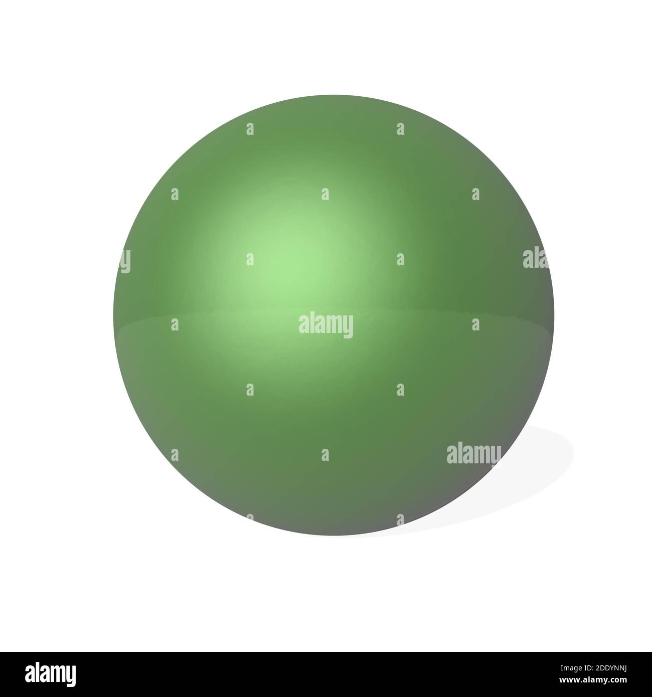 Green sphere - 3D render Stock Photo - Alamy