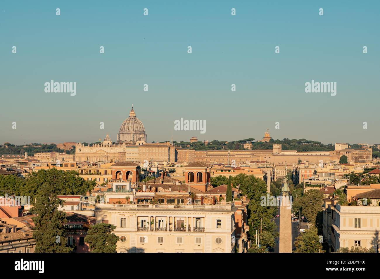 View of Saint Peter's Basilica over Rome Stock Photo - Alamy