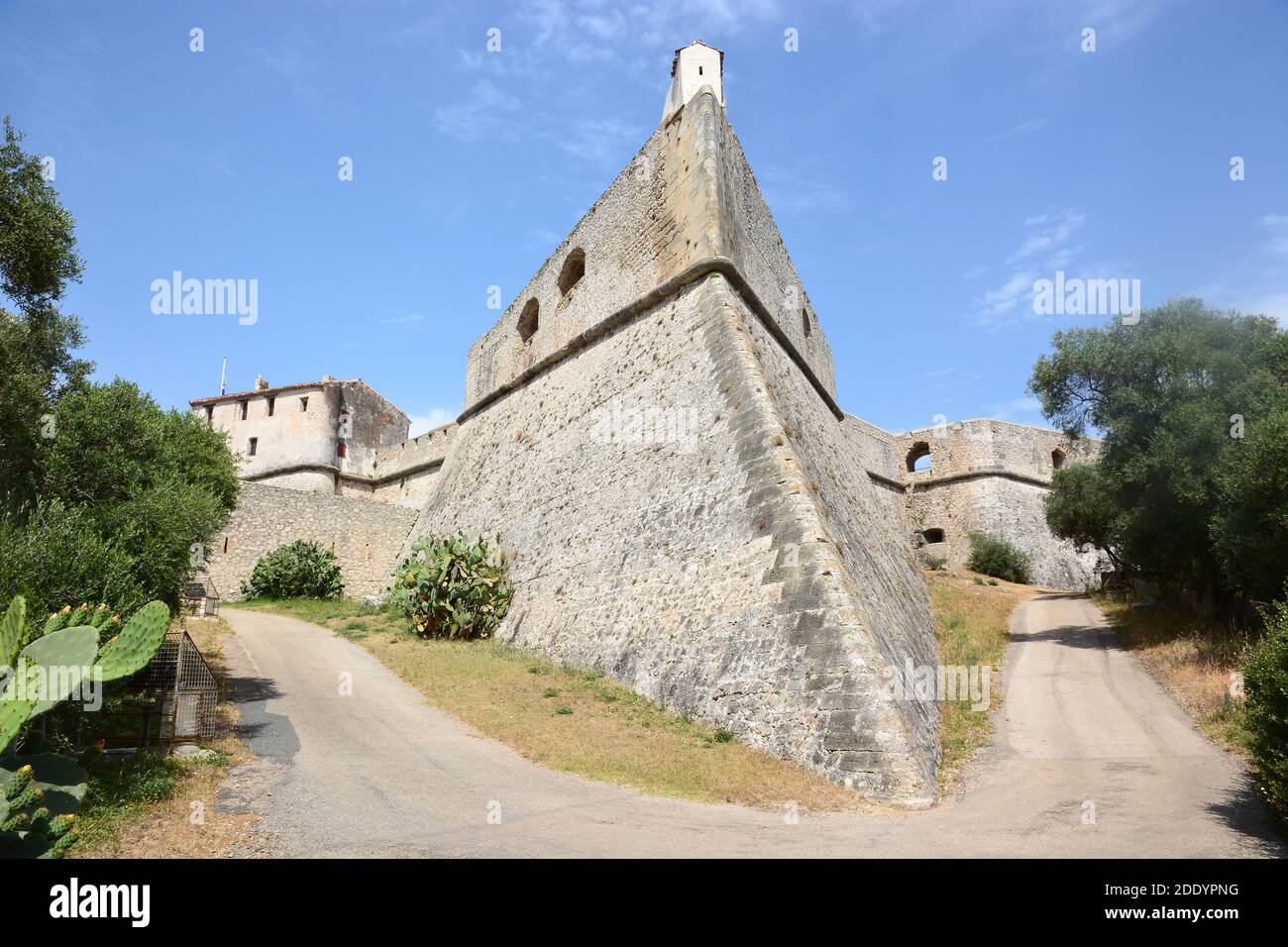 France, french riviera, Antibes, the Fort Carré is a fort othe 16th ...