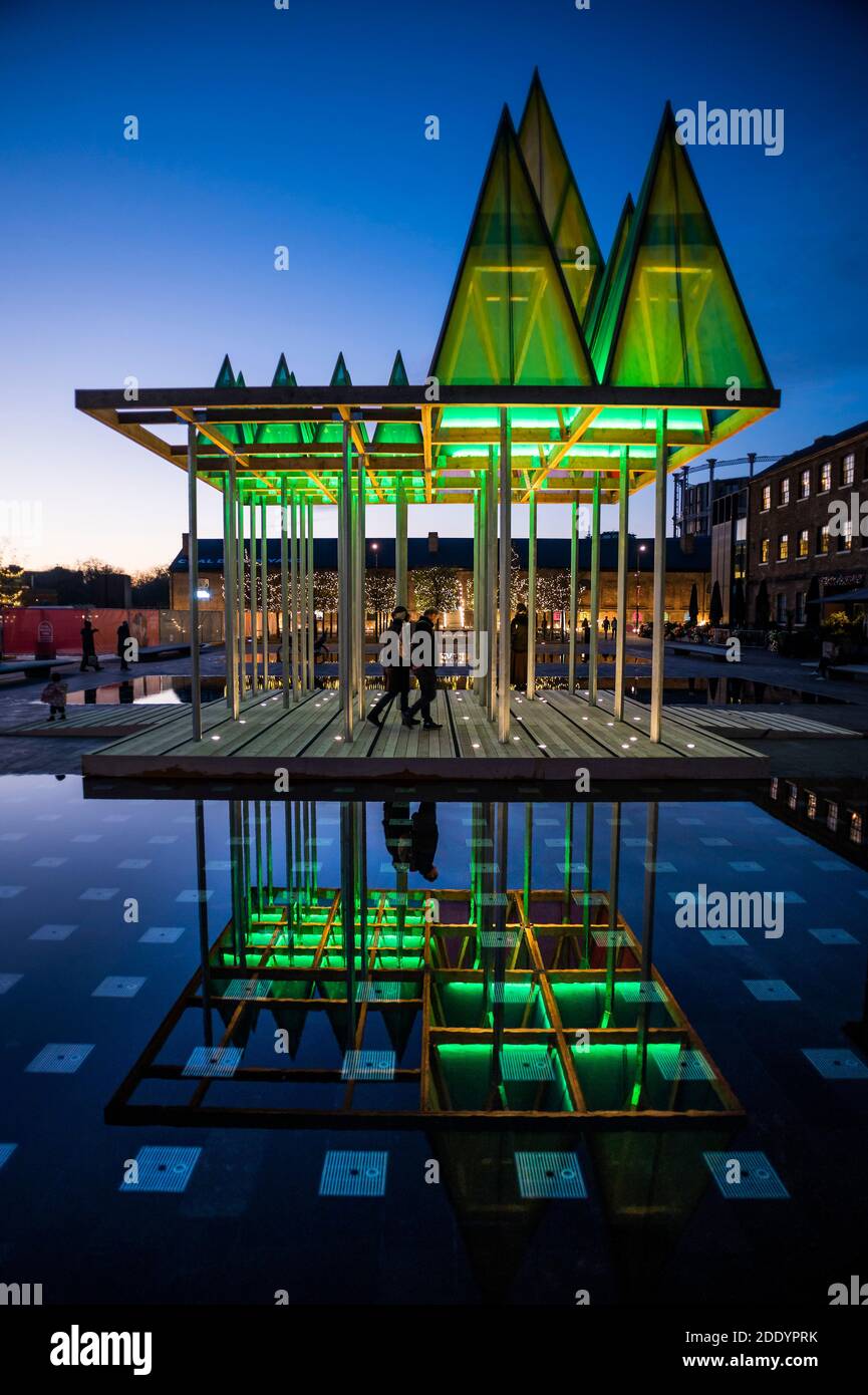 London, UK. 26th Nov, 2020. In Granary Square is the Electric Nemeton ...