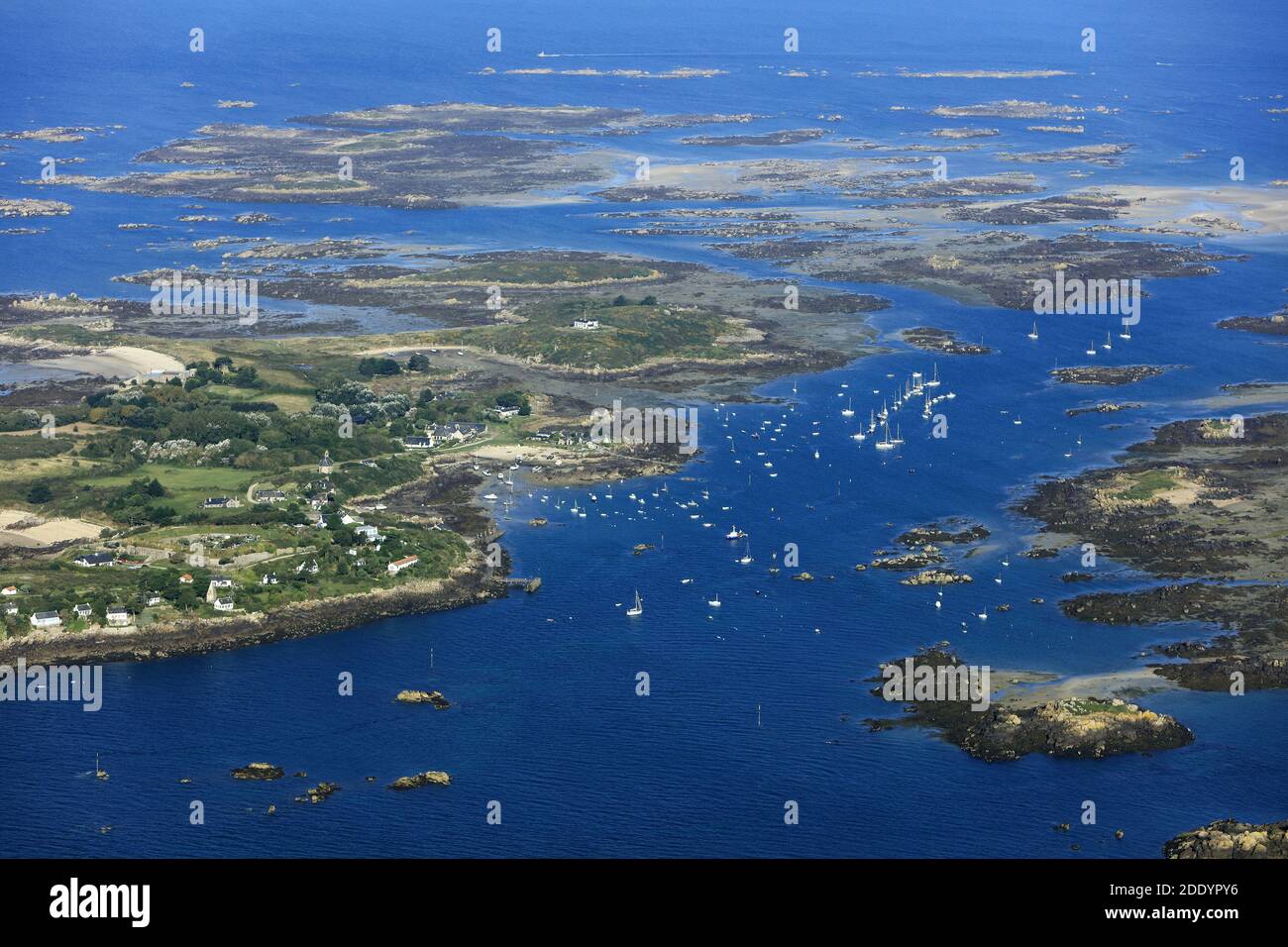 Chausey islands aerial view hi-res stock photography and images - Alamy