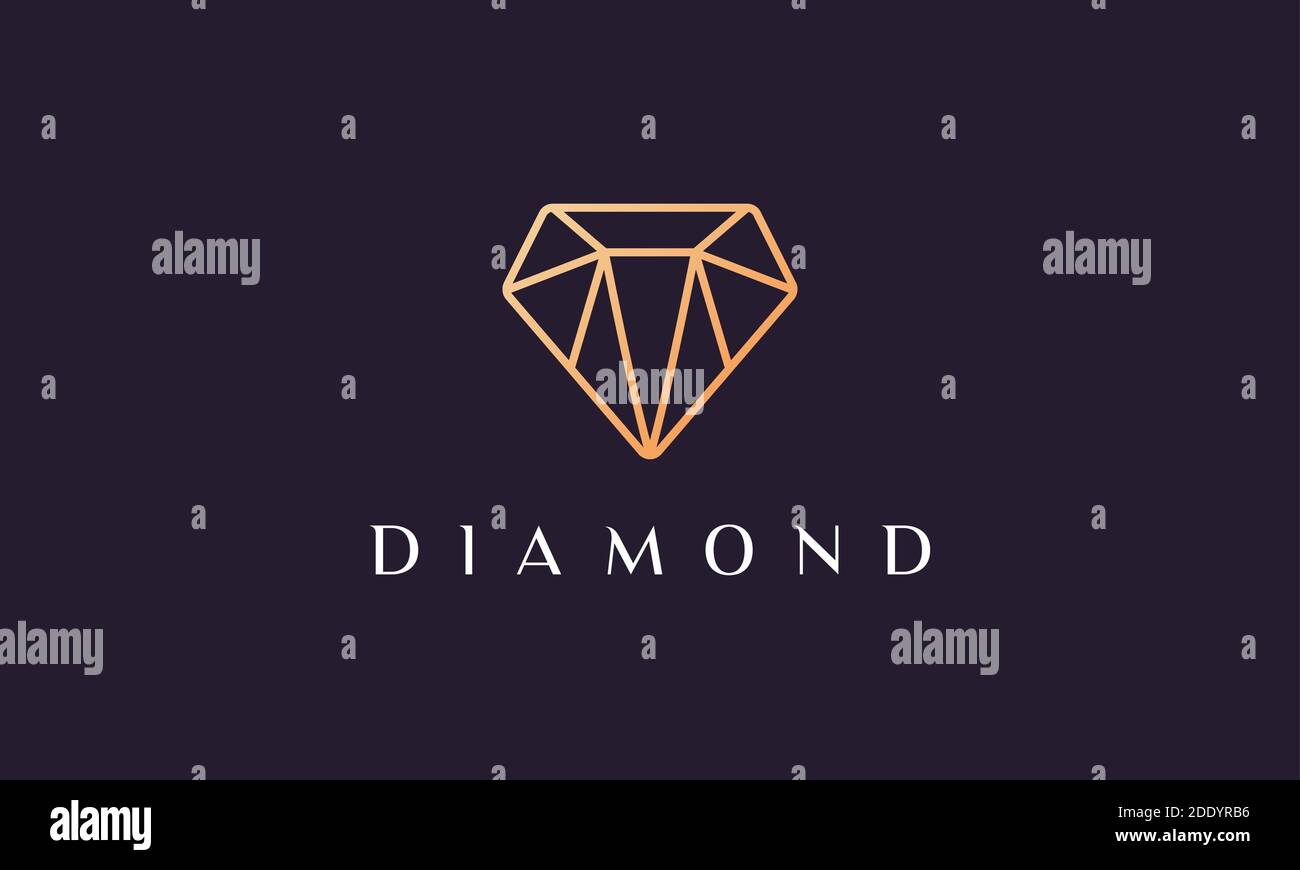 jewel logo shaped simple and modern with luxury and elegant concept ...