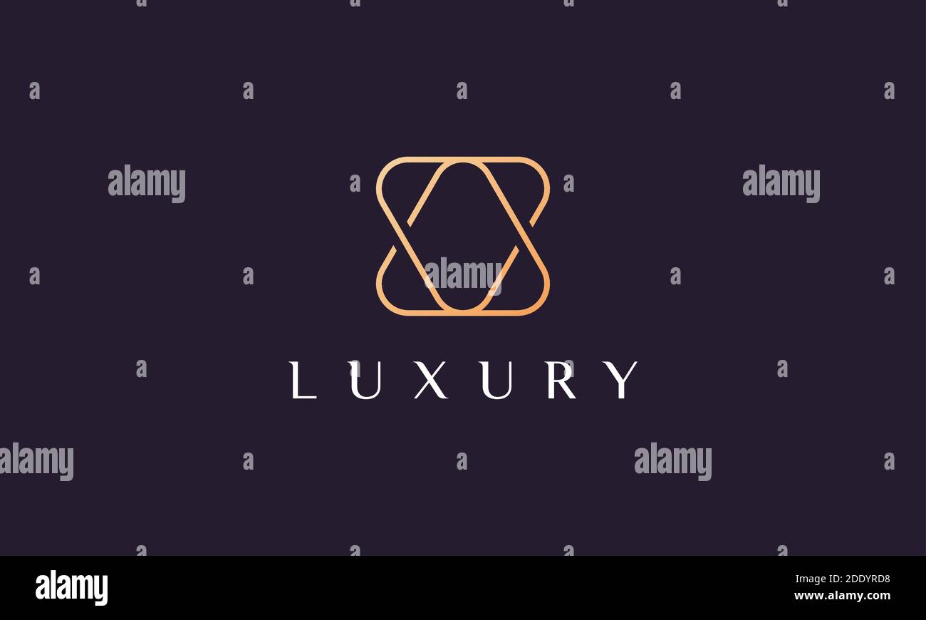 Abstract line triangle logo in modern and luxury style Stock Vector ...