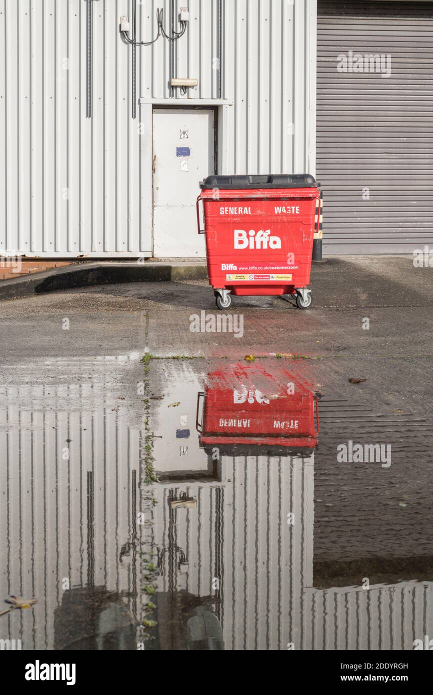 Red Biffa Wheelie Bin High Resolution Stock Photography and Images - Alamy