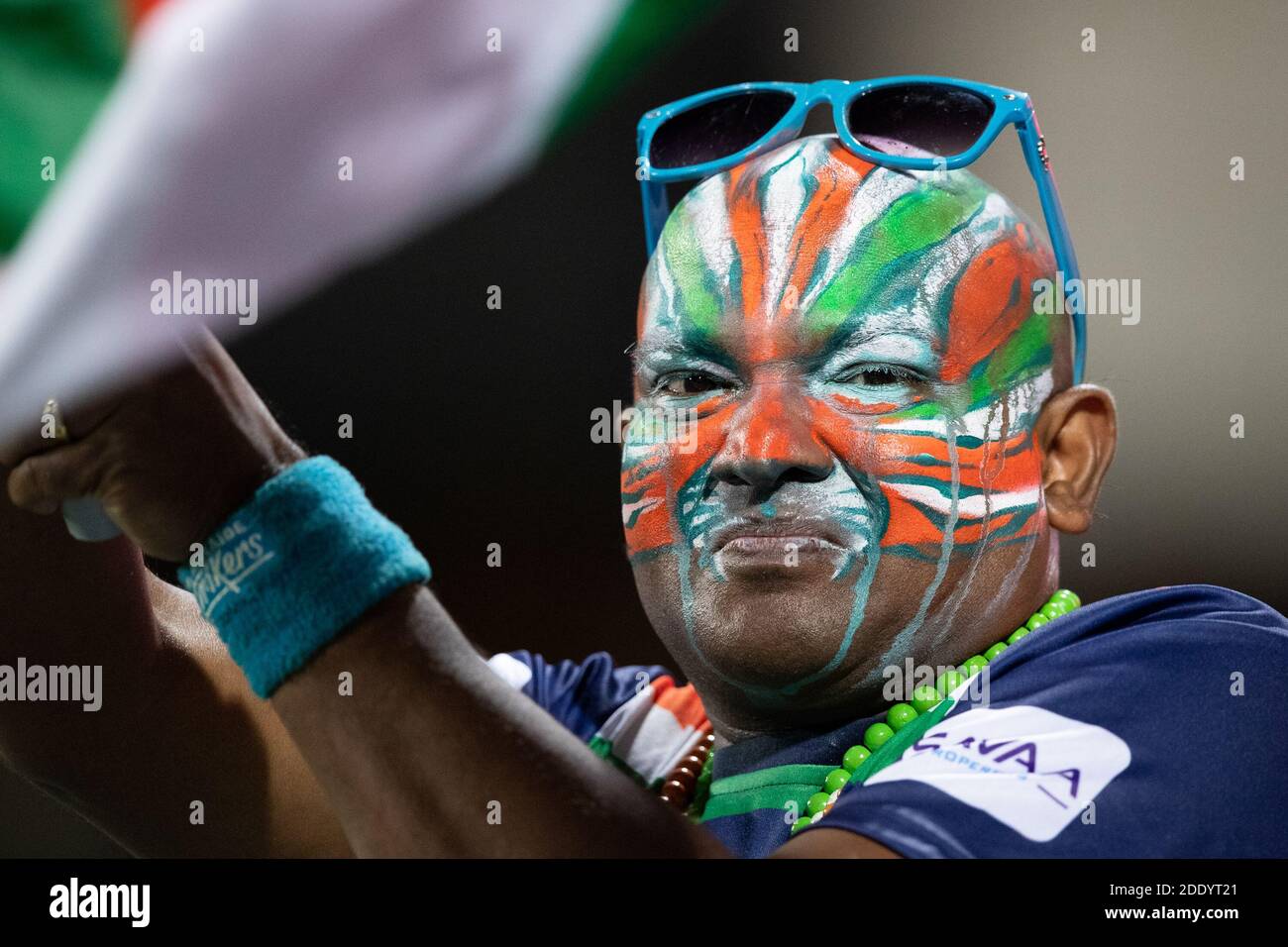 Indian cricket fan india flag hi-res stock photography and images - Alamy