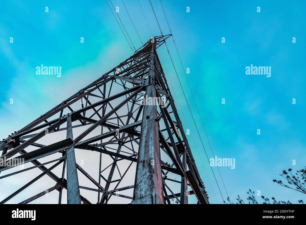Powerline tower hi-res stock photography and images - Alamy