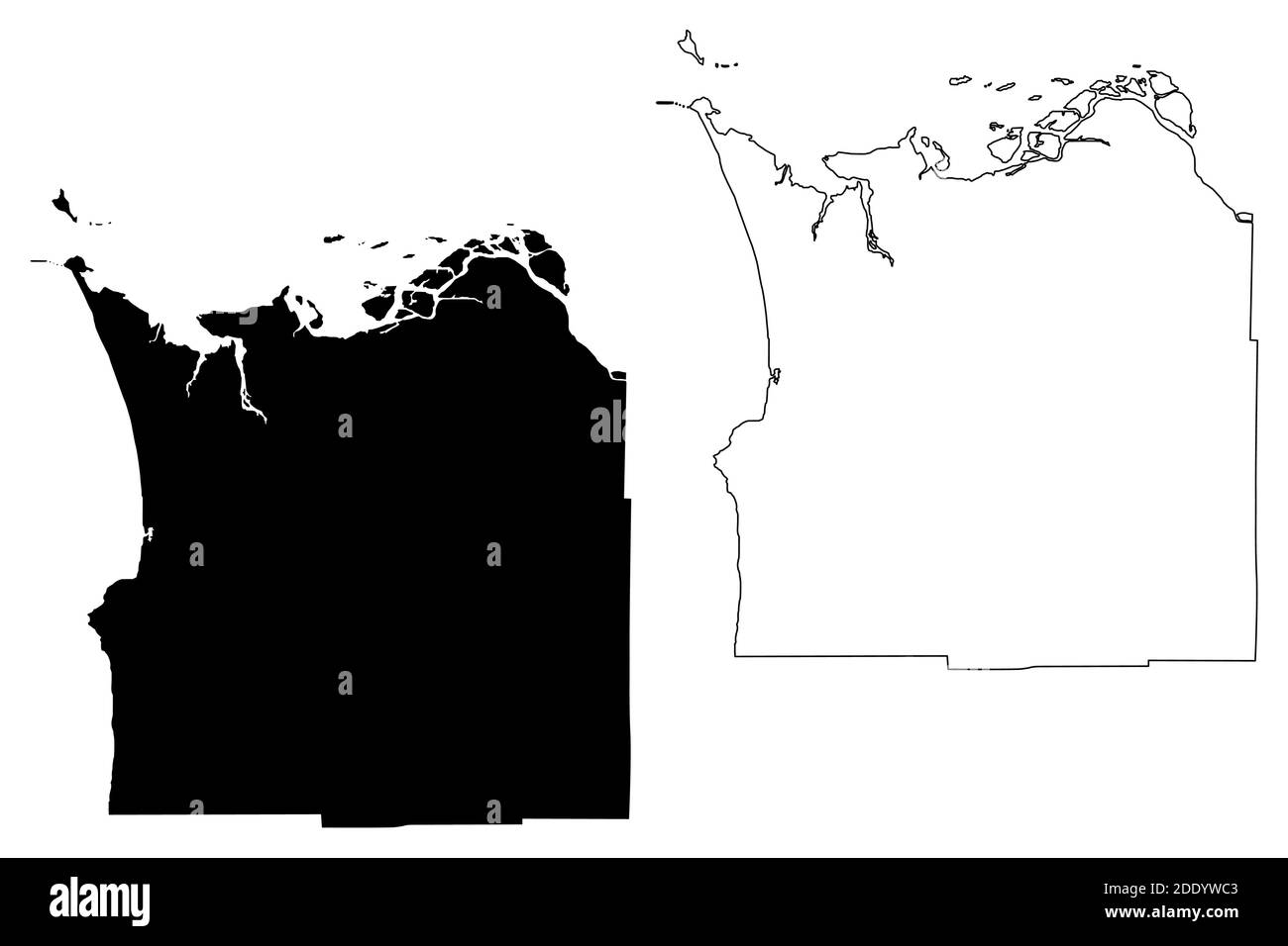 Clatsop map Stock Vector Images - Alamy