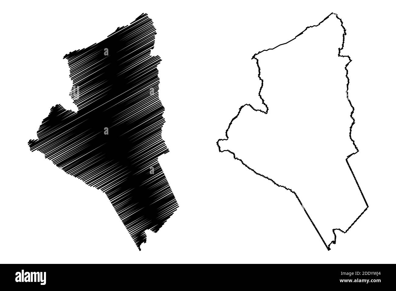 Nyamira County (Republic of Kenya, Nyanza Province) map vector ...