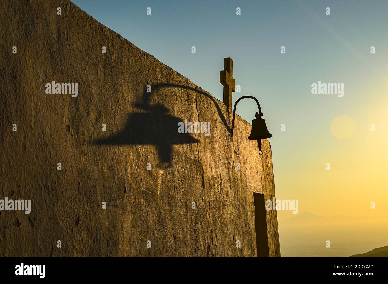 Church in the sunset Stock Photo - Alamy