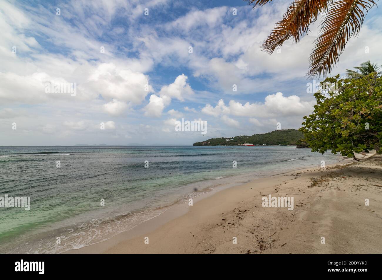 Saint Vincent and the Grenadines, Britannia bay beach, Mustique Stock ...