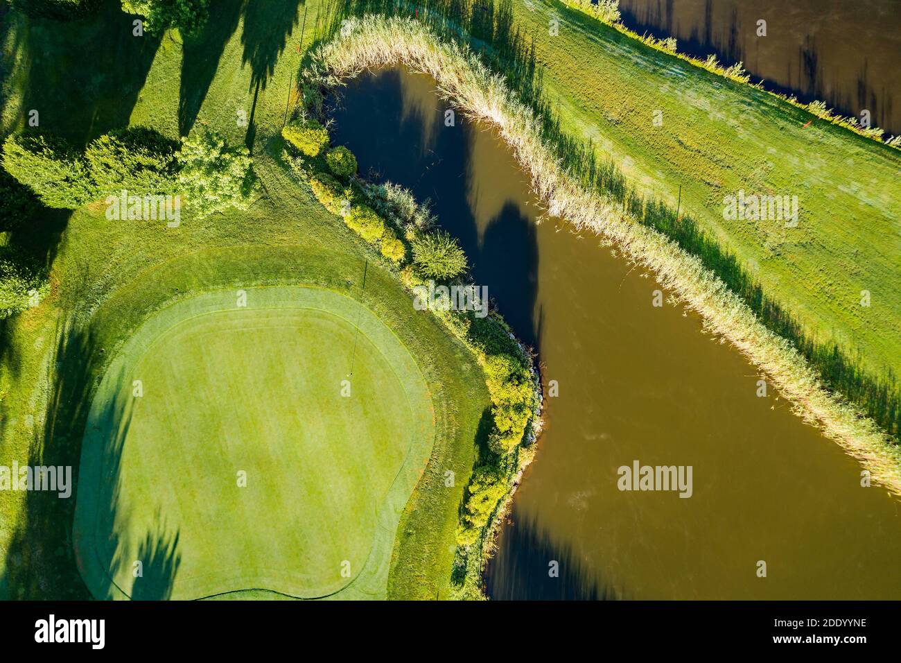 Aerial view golf course hi-res stock photography and images - Alamy