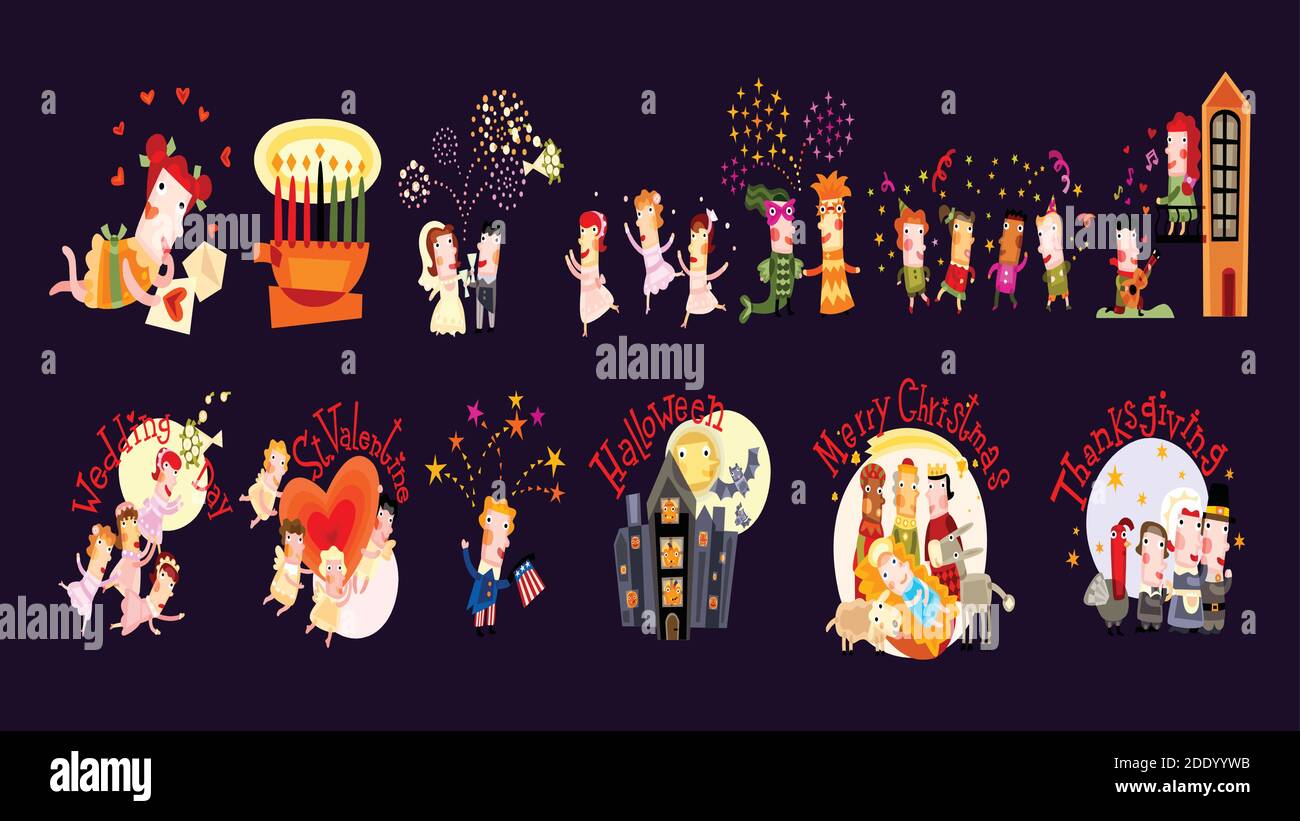 festive design illustration,waiting for santa Stock Vector Image & Art ...