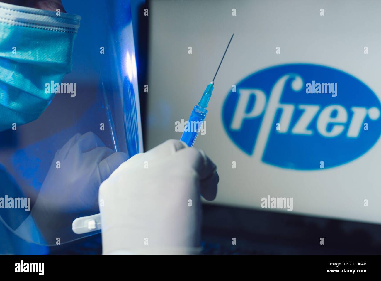Pfizer new logo hi-res stock photography and images - Alamy
