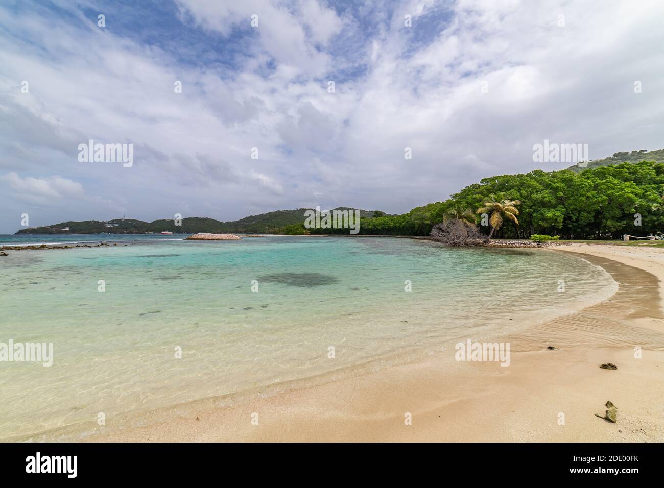 Saint Vincent and the Grenadines, Britannia bay beach, Mustique Stock ...