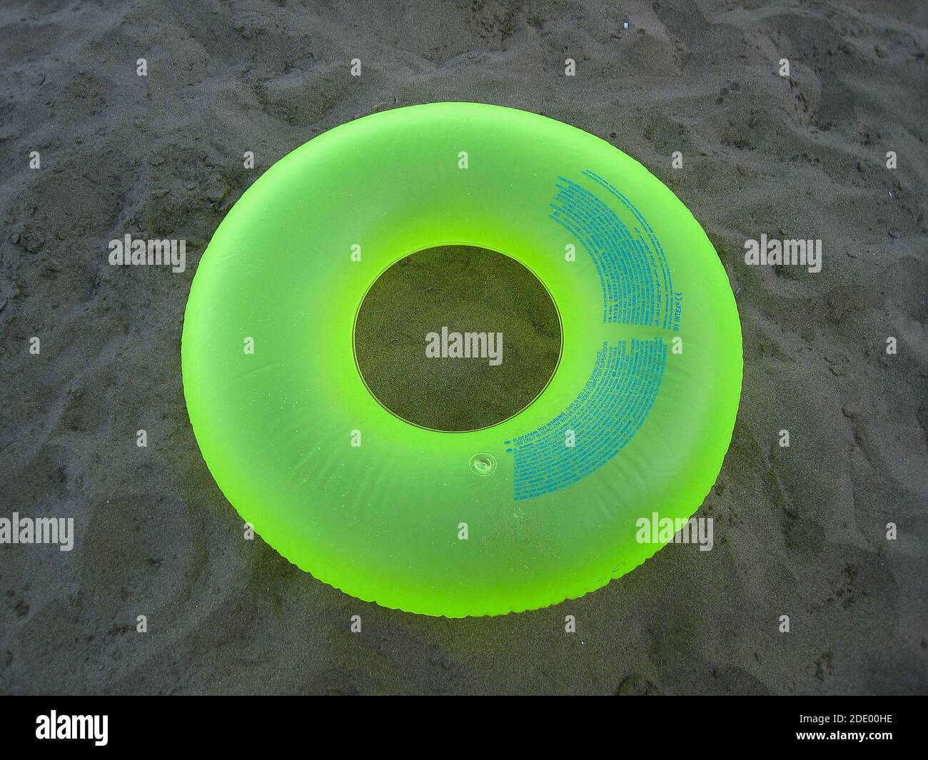 Floating ring on the sand Stock Photo - Alamy