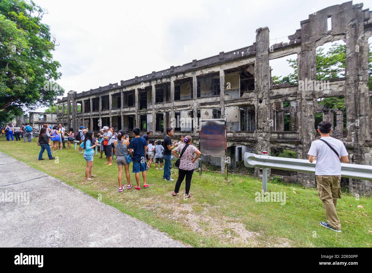 Military building ruins in Corregidor island, Philippines Stock Photo ...
