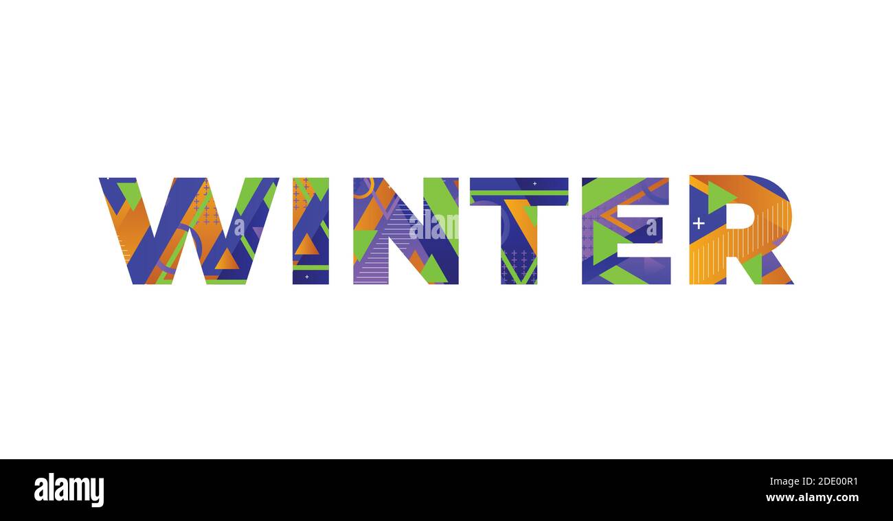 Word written in frost Stock Vector Images - Alamy