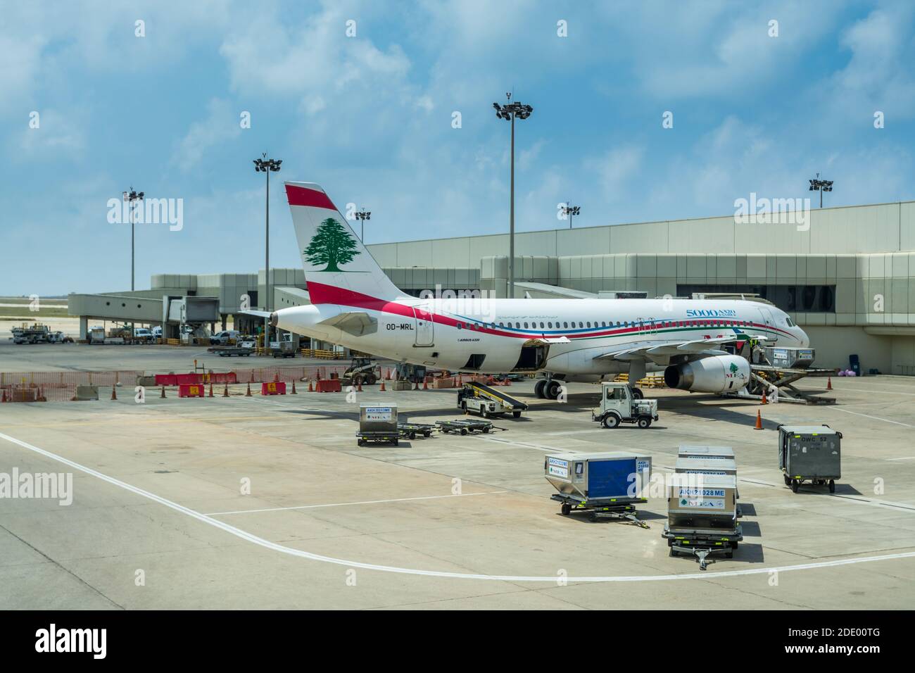 Middle East Airlines plane at the Beirut Rafic Hariri International ...