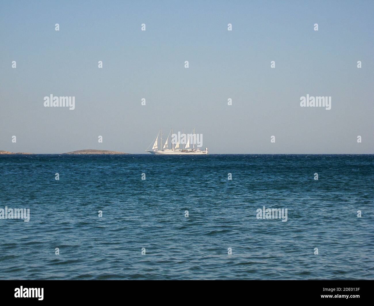 Sailboat on the sea Stock Photo - Alamy