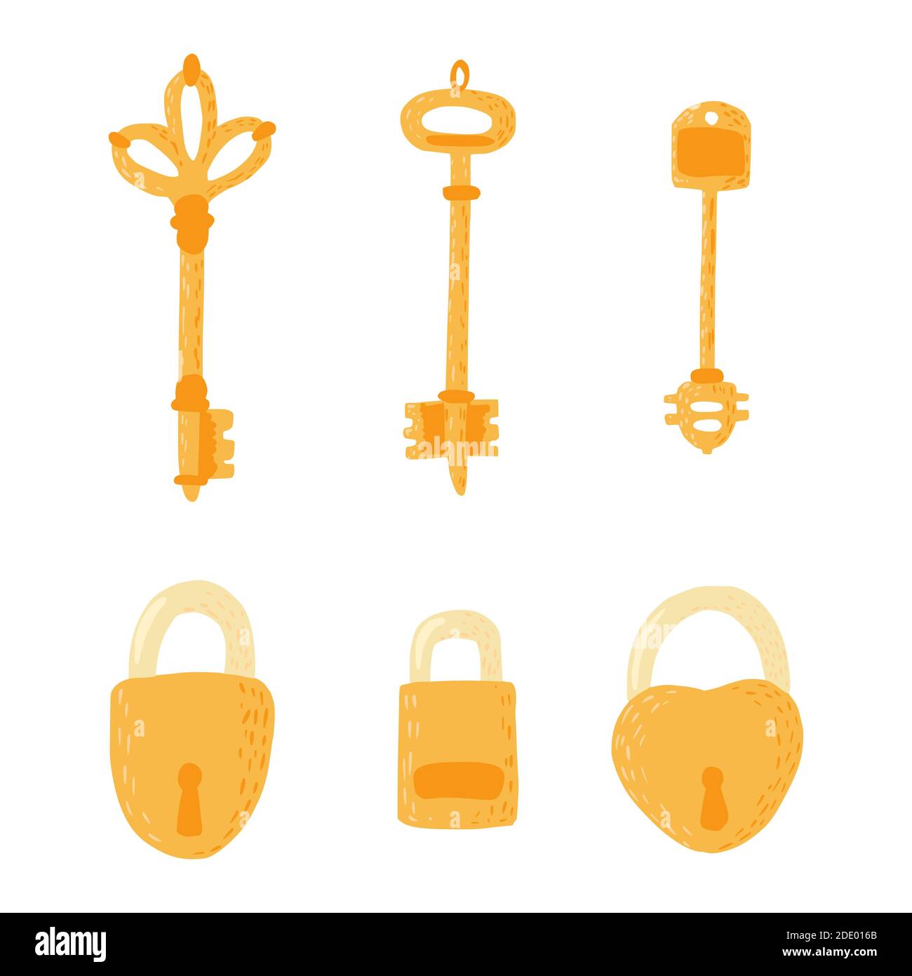 Medieval illustration of door locks Stock Vector Images - Alamy