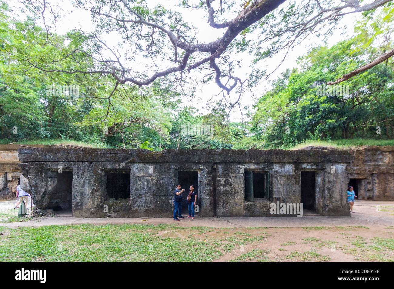 Military building ruins in Corregidor island, Philippines Stock Photo ...