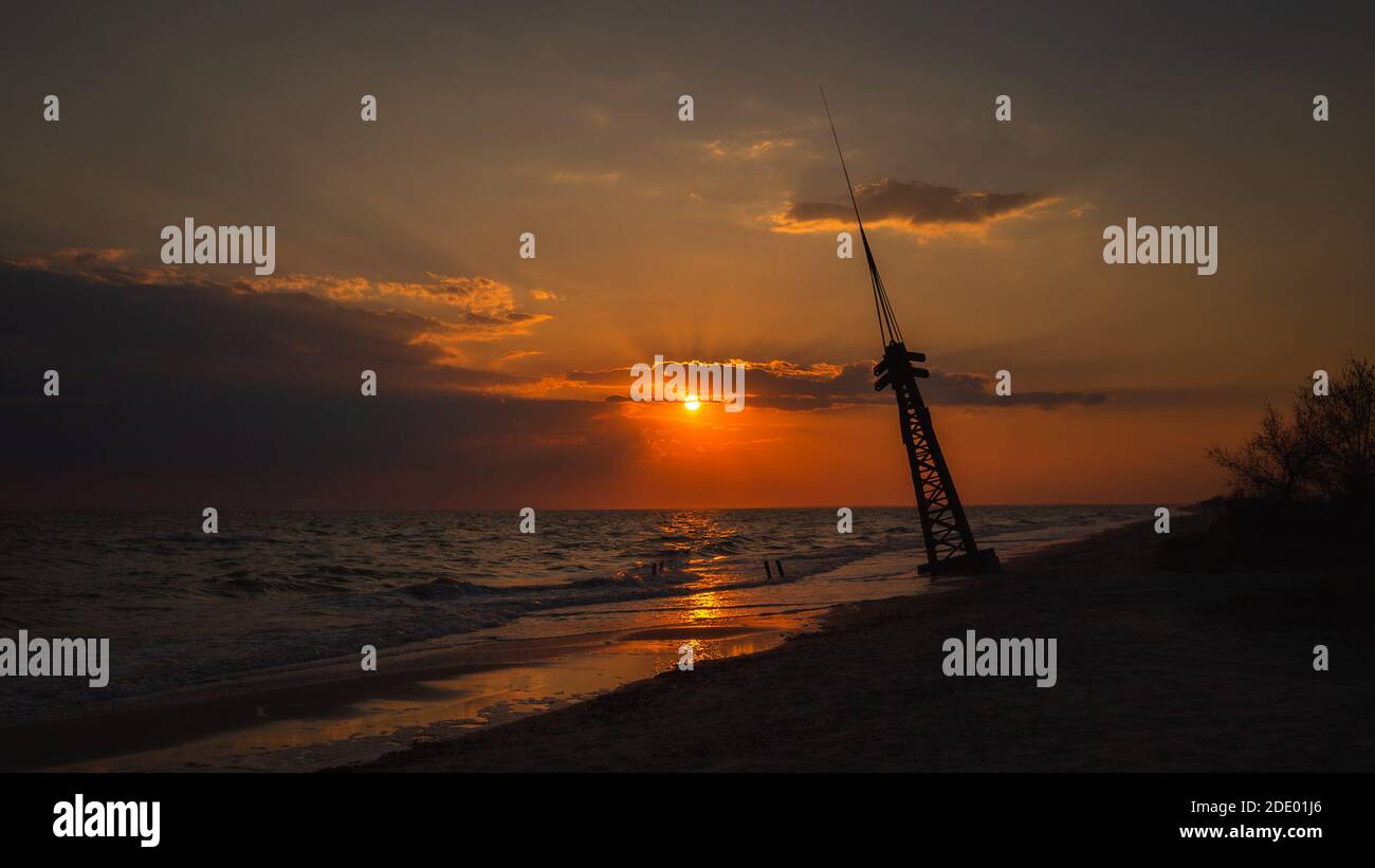 Old light beacon hi-res stock photography and images - Alamy