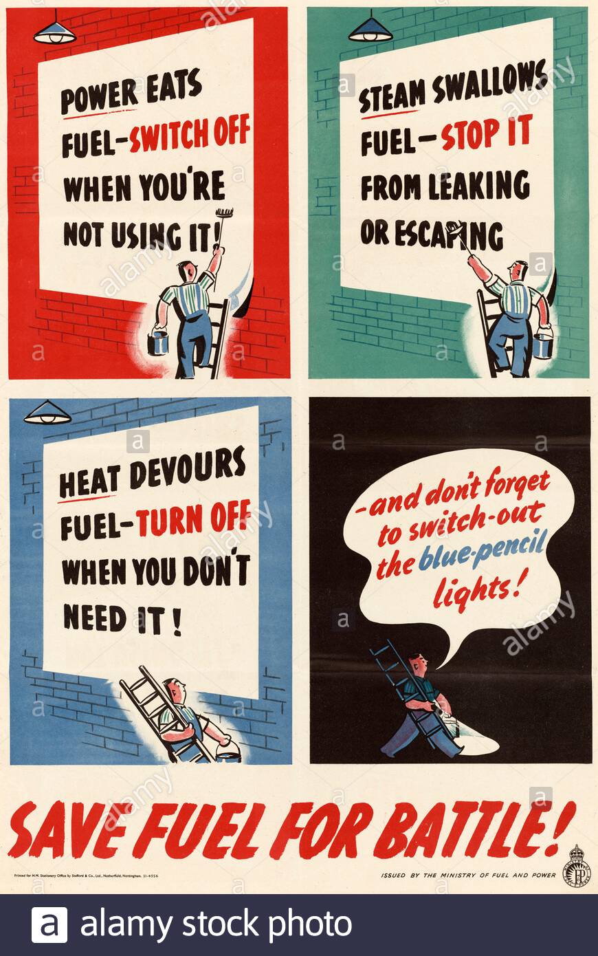 British World War 2 Public Information Propaganda poster Stock Photo ...
