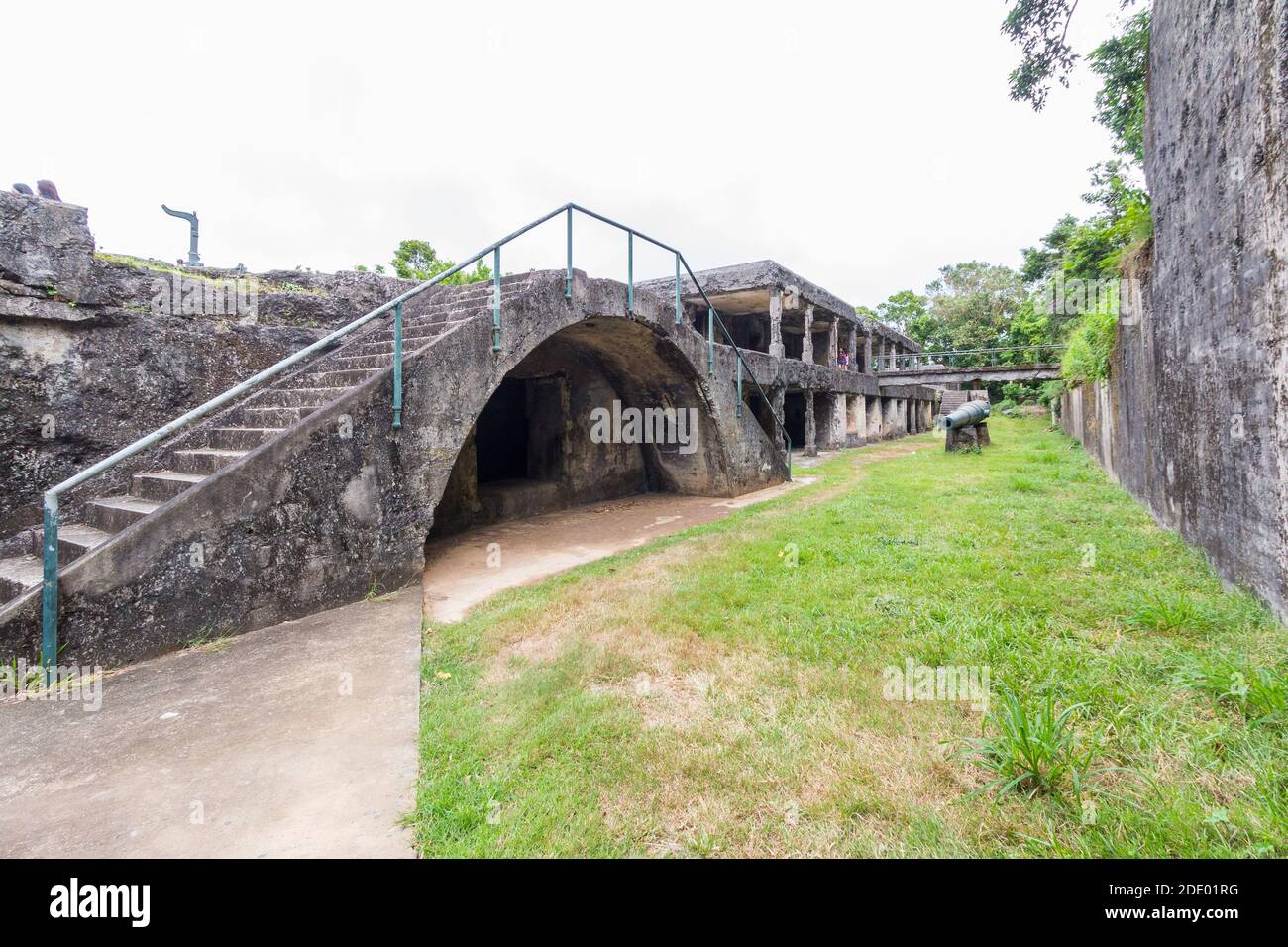 Military building ruins in Corregidor island, Philippines Stock Photo ...
